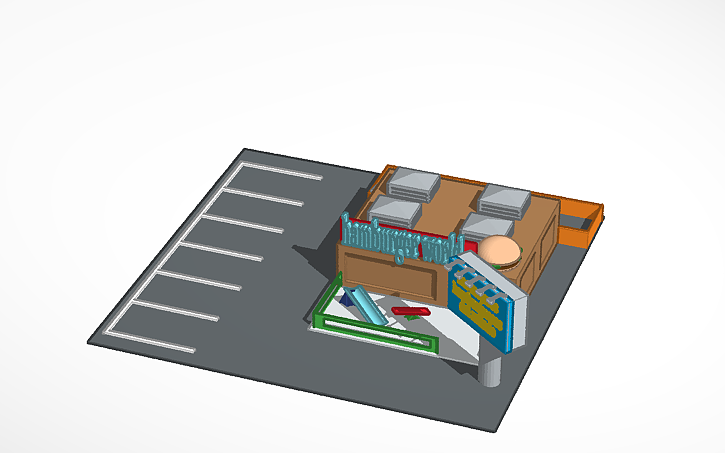 3D design Restaurante - Tinkercad