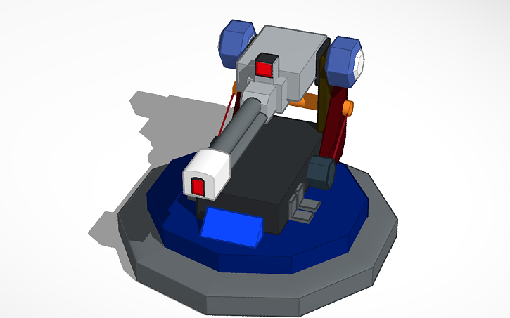 3D design Laser tower | Tinkercad