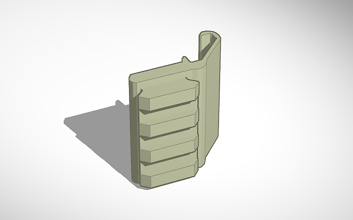 3D design Canted picantinny rail - Tinkercad