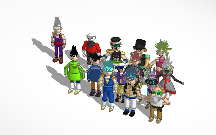 3D design Broly (DBS) Eddie - Tinkercad