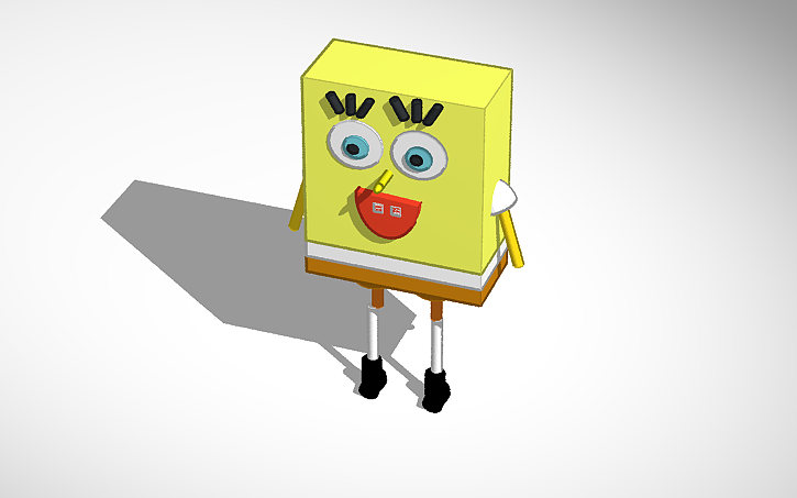 3D design Spongebob - Tinkercad