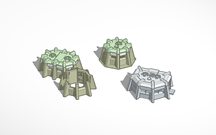 3D design bunker 1/2rond 40k | Tinkercad