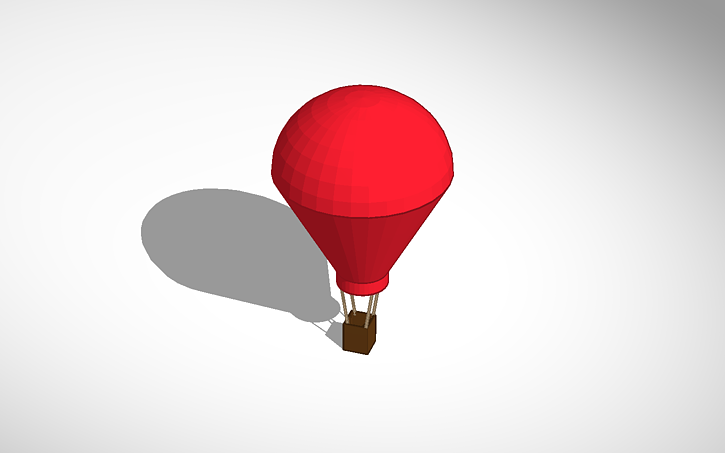 3D design Hot Air Balloon Simple - Tinkercad