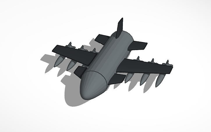 3D design Fighter plane - Tinkercad