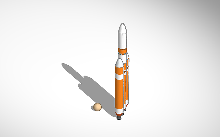 3D design Delta IV Heavy | Tinkercad