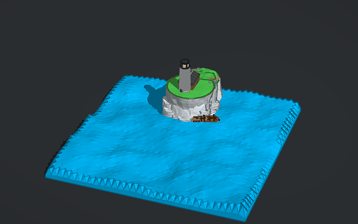 3D design The Lighthouse Atop the Peak - Tinkercad