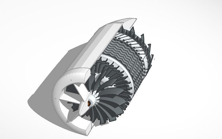 3D design Micro jet engine (Interior) - Tinkercad