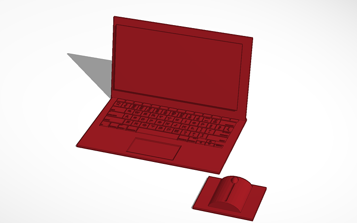 3D design The newly designed Computer with mouse - Tinkercad