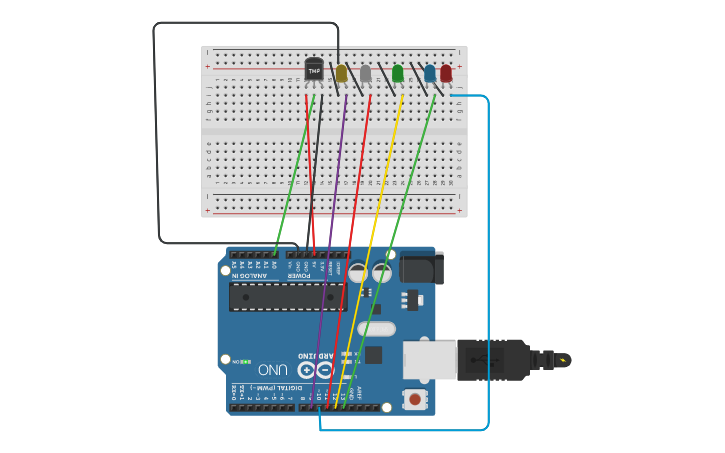 Circuit design TMP - Tinkercad