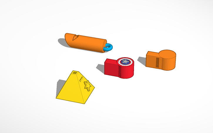 3D design Whistle - Tinkercad