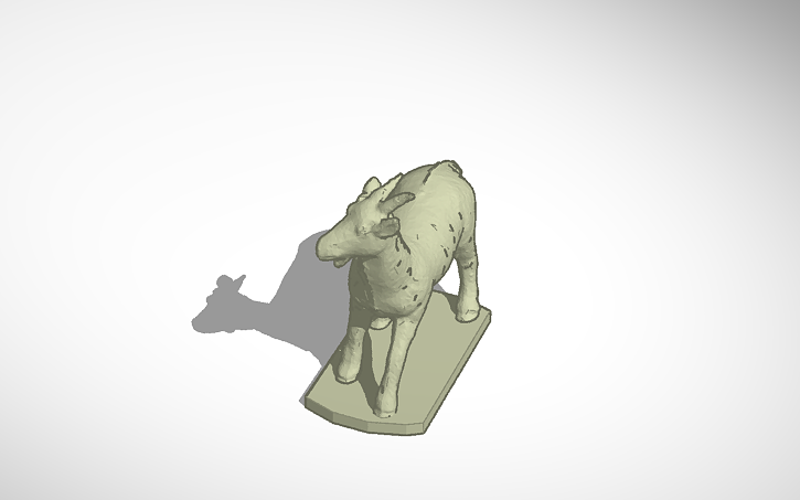 3D design D&D Giant Goat mini - Tinkercad
