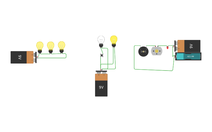 Circuit design light light light bulb bulb bulb - Tinkercad