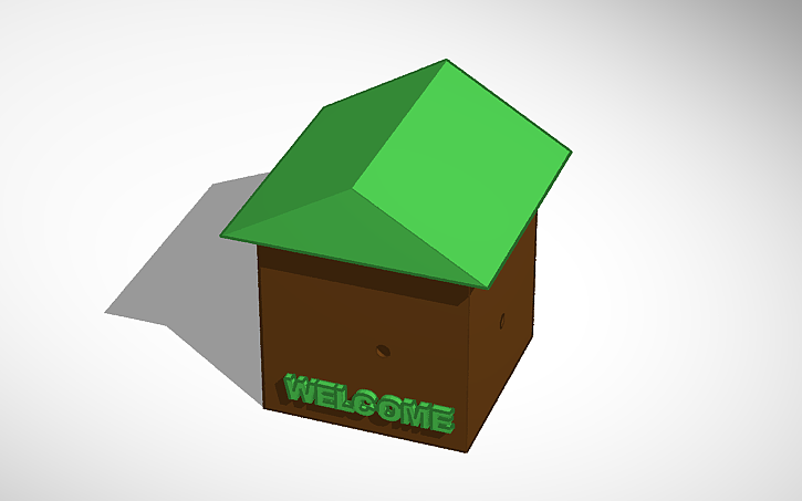 3D design Bird house - Tinkercad