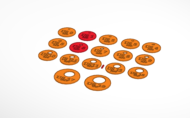 3D design Knitting Needle Markers - Tinkercad