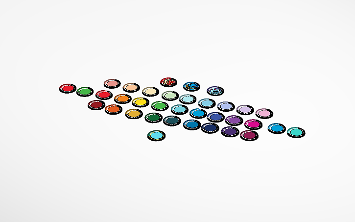 3D design beyblade x stickers - Tinkercad