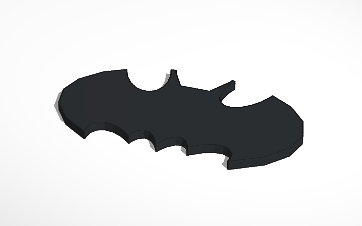 3D design Batman Logo | Tinkercad