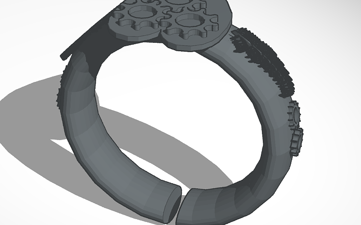 3D design Ring Steampunk - Tinkercad