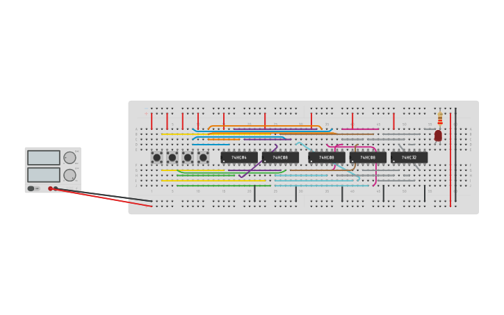 Circuit design Practica 5 - Completo - Tinkercad