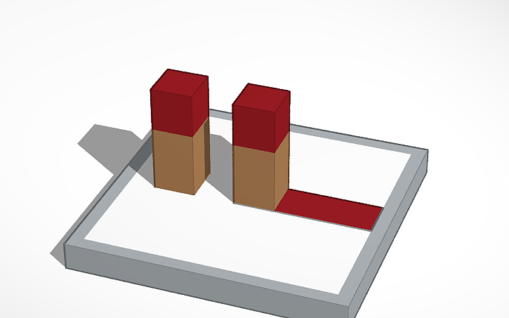 3D design Redstone Repeater - Tinkercad