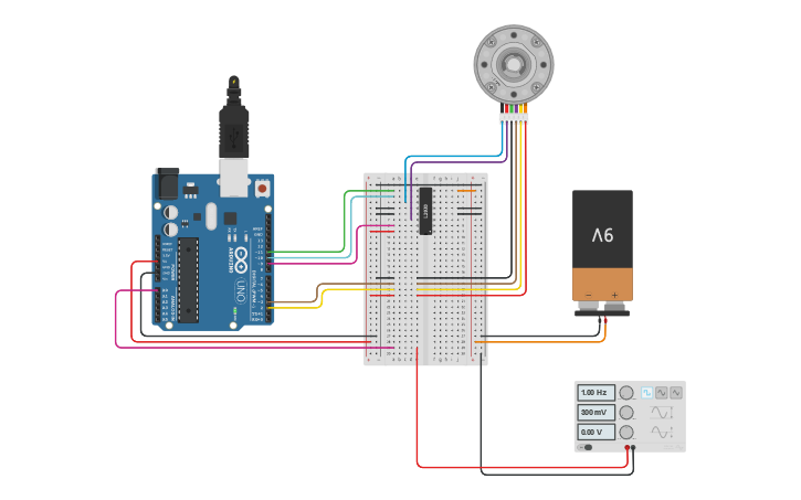 Circuit design DC motor position control from signal generator v4 ...