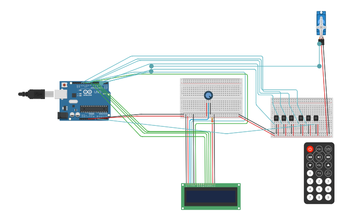 Circuit design Copy of Smart Parking - Tinkercad