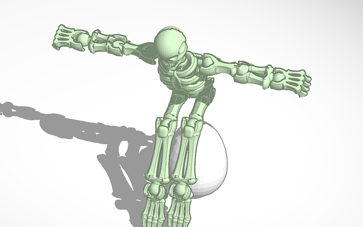 3D design Skeleton laying an egg | Tinkercad