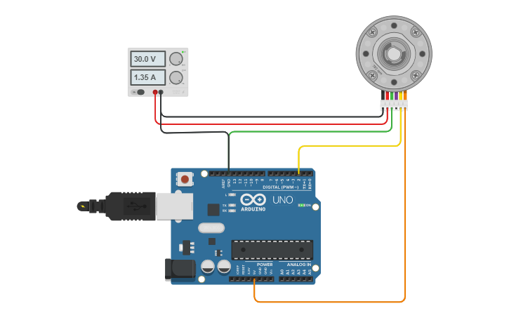 Circuit design encoder - Tinkercad
