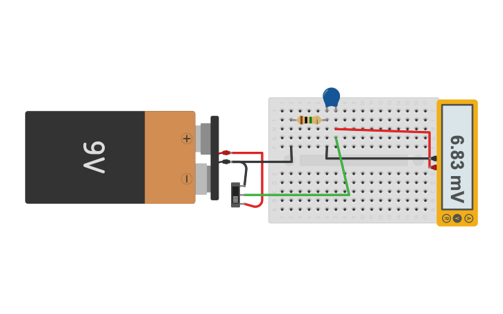 Circuit design Copy of RC Circuit - Tinkercad