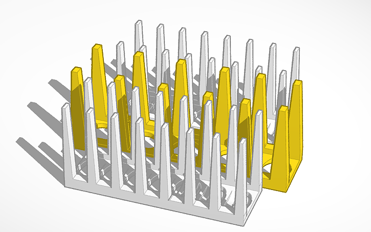 3D design kitchen plate holder - Tinkercad