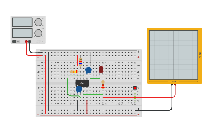 Circuit Design Rangkaian 2 Tinkercad