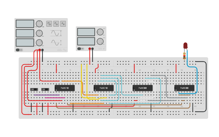 Circuit design Master slave JK Flip Flop - Tinkercad Circuit design Master slave JK Flip Flop - Tinkercad
