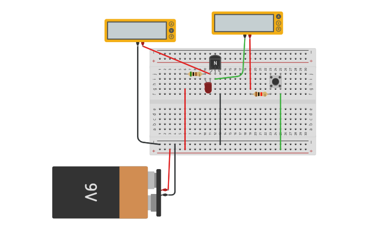 Circuit design Transistor Switch - Tinkercad