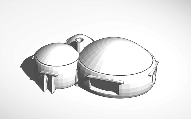 3D design eco dome - Tinkercad