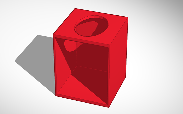 3D design tissue box holder | Tinkercad