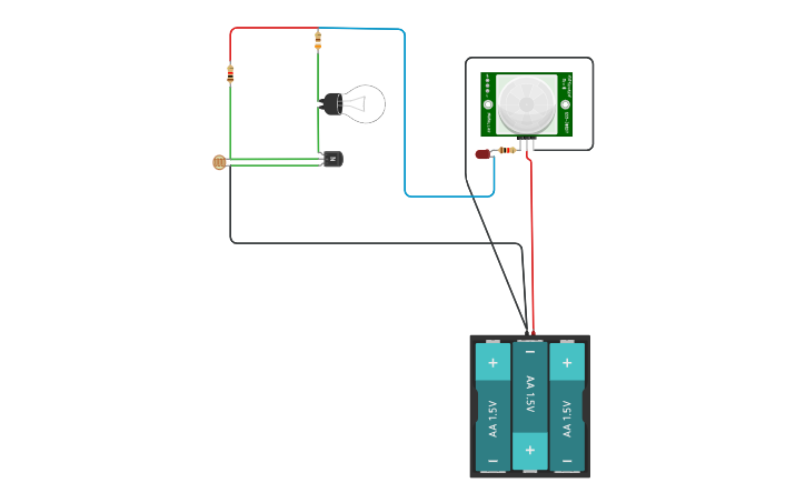 Circuit design Sistem lampu kawalan automatik: suis automatik sesiri ...
