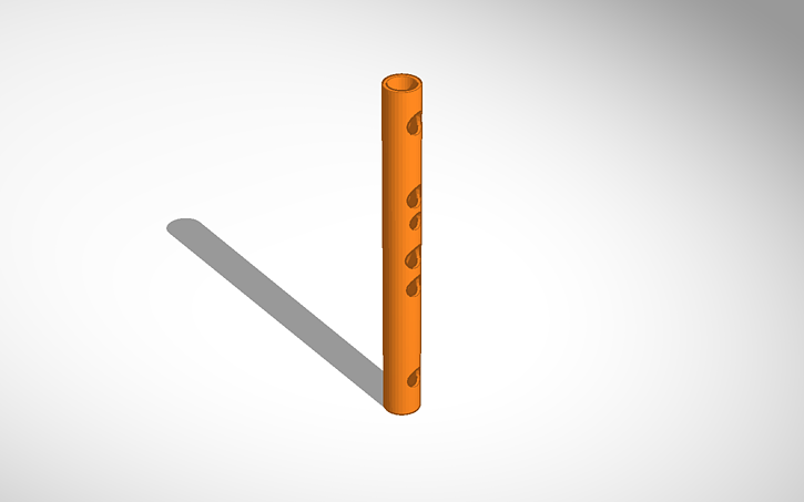 3D design flute - Tinkercad