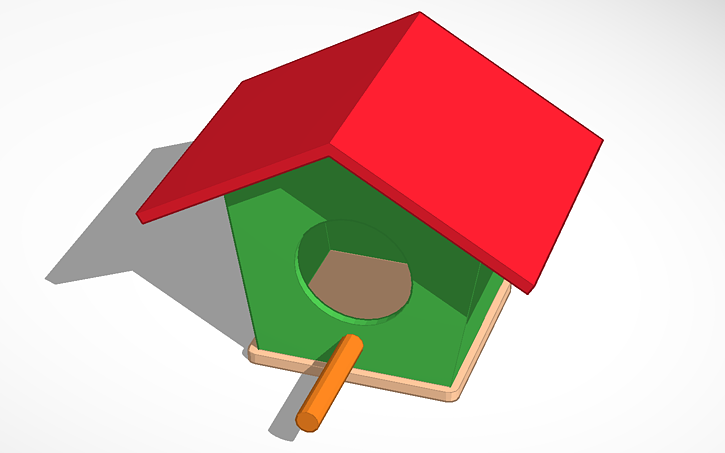 3D design Bird house - Tinkercad