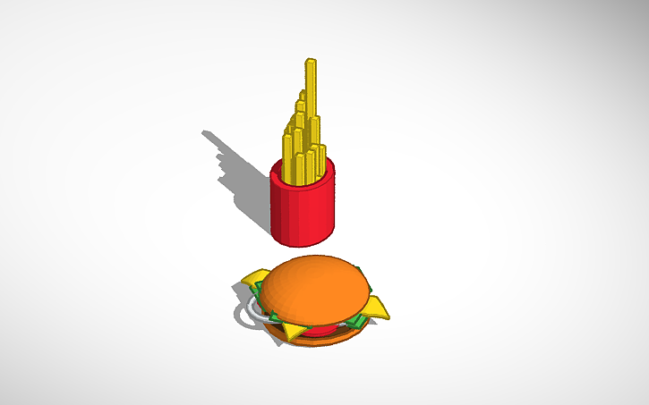 3D design Burger - Tinkercad