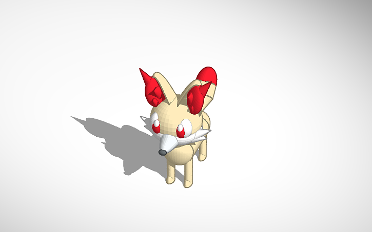 3D design Fennekin - Tinkercad