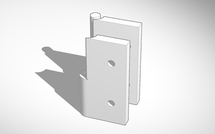 Tinkercad Tutorial How To Make A Hinge Youtube