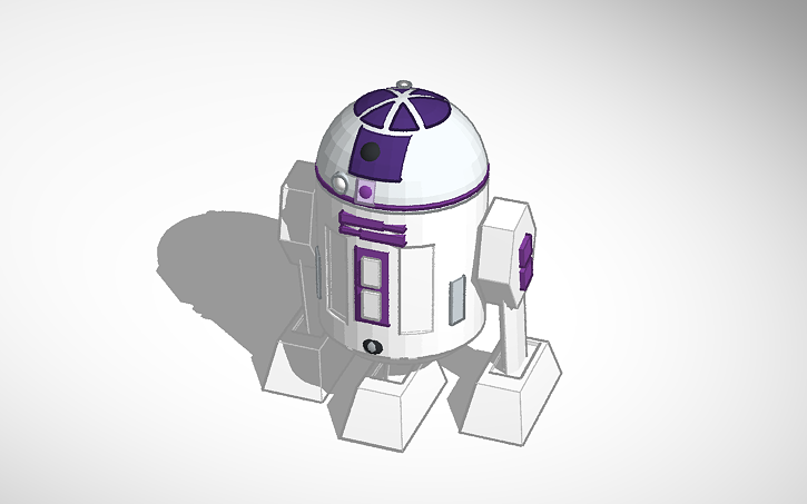 3D design mace windu astromech droid - Tinkercad