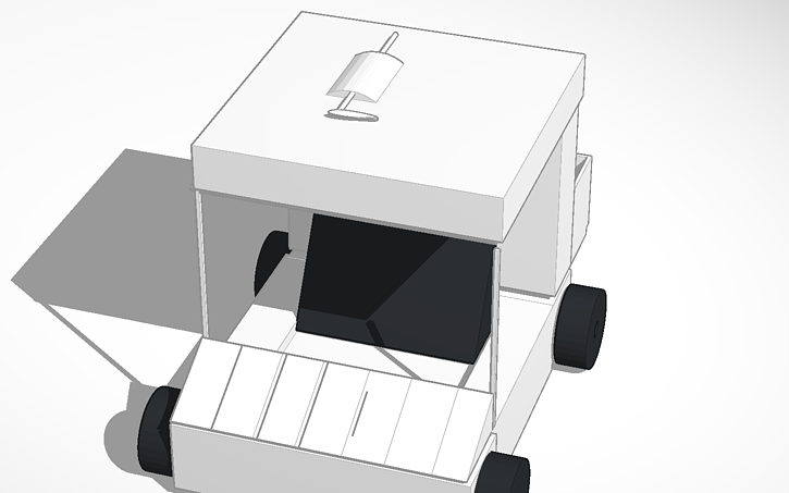 3D design golf cart - Tinkercad