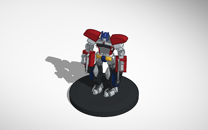 3D design female optimus prime - Tinkercad