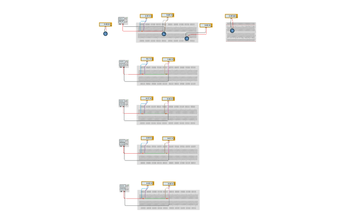 Circuit design ELEC1131: Lab 6 Fig 5-2 Finding VR1 & VR2 | Tinkercad