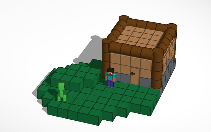 3D design Minecraft World Mini | Tinkercad