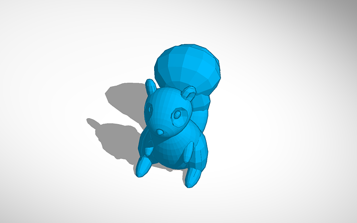 3D design Squil the Squirrel - Tinkercad