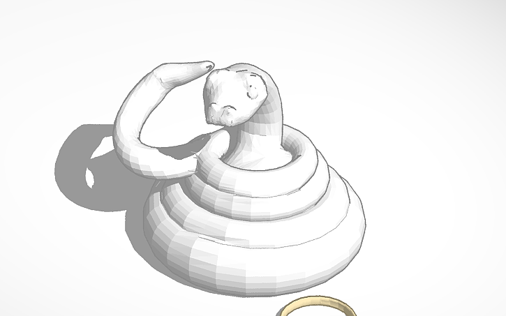 3D design Ball Python - Tinkercad