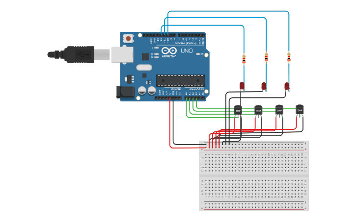 Circuit design Task1_subtask2 | Tinkercad
