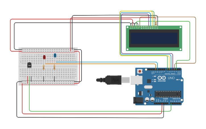 Circuit design Temperatura | Tinkercad