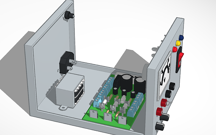 3D design Fuente de poder - Tinkercad